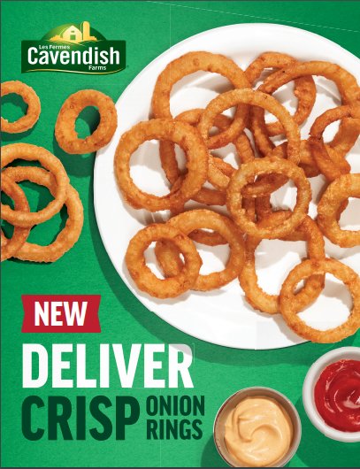 Cavendish Farms Appetizer Crispy Tempura Onion Rings 1/2", Cavendish ...